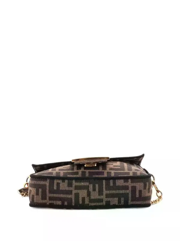 Fendi Baguette Nm Bag Zucca Canvas Mini Crossbody Bag