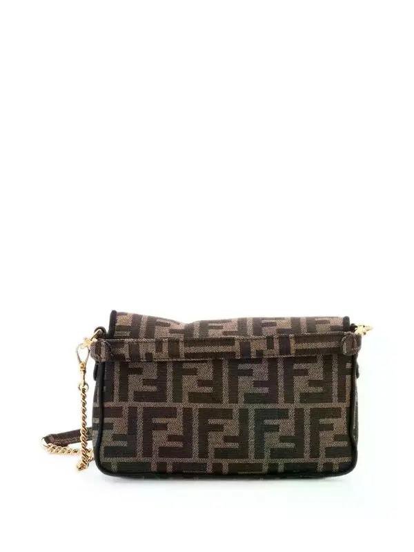 Fendi Baguette Nm Bag Zucca Canvas Mini Crossbody Bag