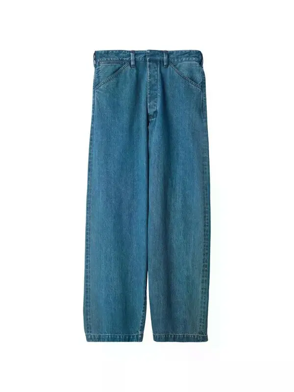 LEMAIRE Oversized Workwear Pants In Indigo Selvedge Denim
