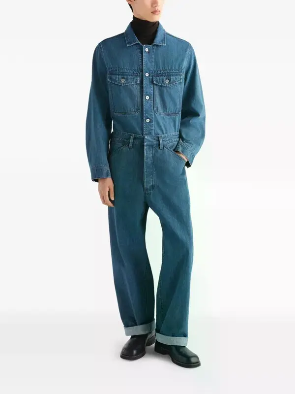 LEMAIRE Oversized Workwear Pants In Indigo Selvedge Denim