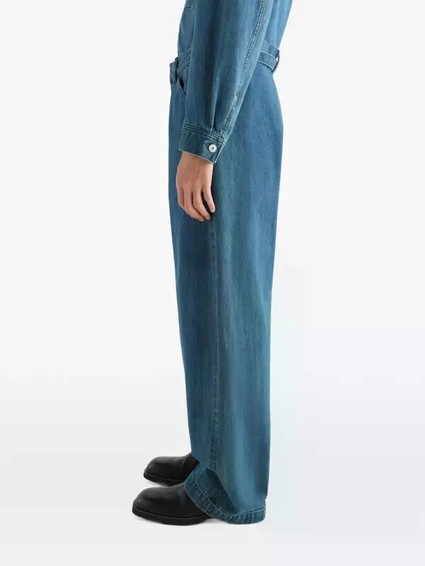 LEMAIRE Oversized Workwear Pants In Indigo Selvedge Denim