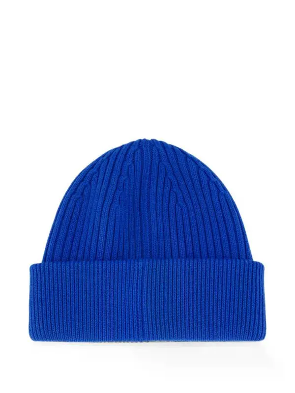 Loewe Logo-embroidered Ribbed-knit Beanie Hat
