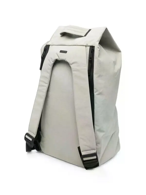 Fear Of God Logo-patch Zip-up Backpack - Neutrals