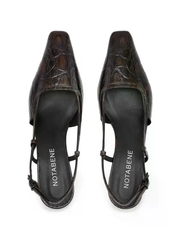 NOTABENE Elena Leather Slingback Pumps