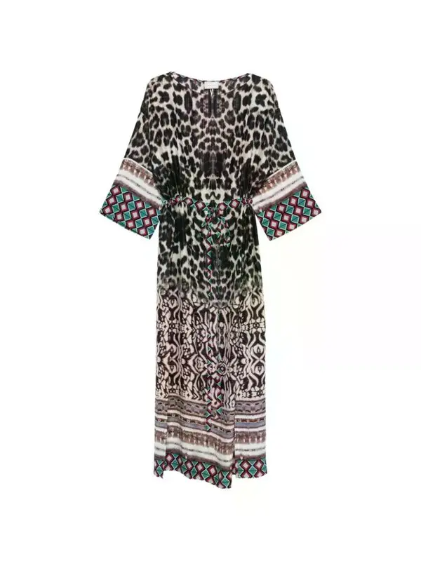 PIERRE-LOUIS MASCIA Leopard-print Silk Maxi Dress
