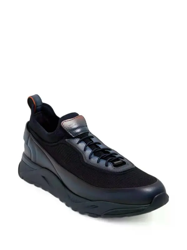 Santoni Low-top Panelled Sneakers