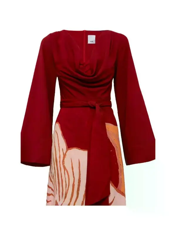 Acler Lindon Cowl-neck Midi Dress