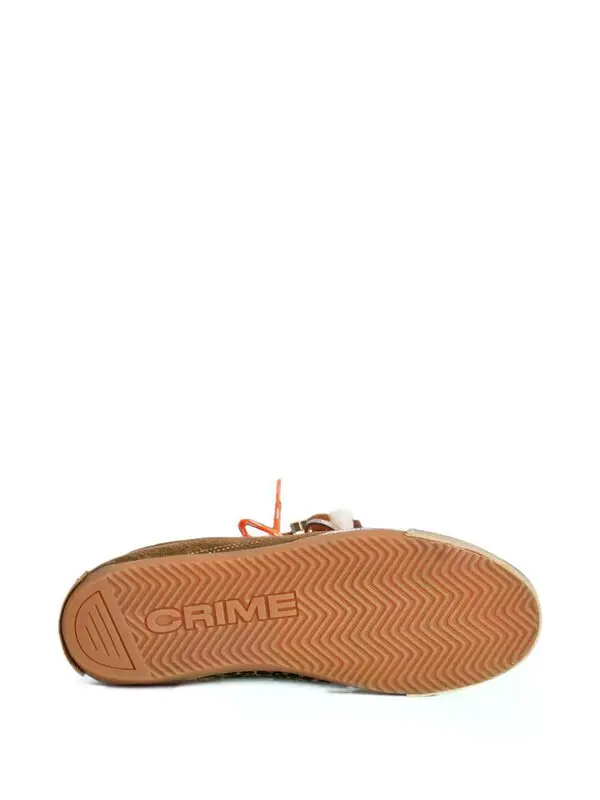 CRIME LONDON Suede Bead-embellished Sneakers