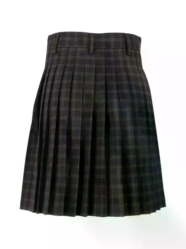 Barbour Carville Pleated Mini Skirt - Brown