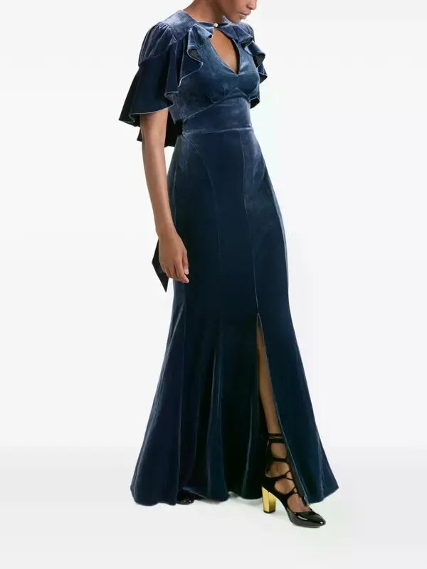 TEMPERLEY LONDON Ashcombe Maxi Dress - Blue