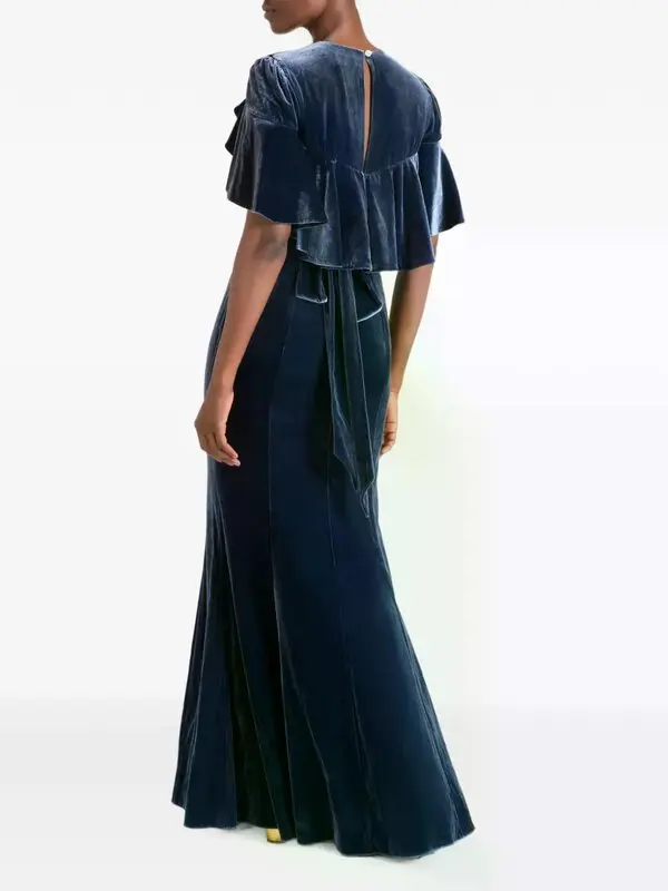 TEMPERLEY LONDON Ashcombe Maxi Dress - Blue
