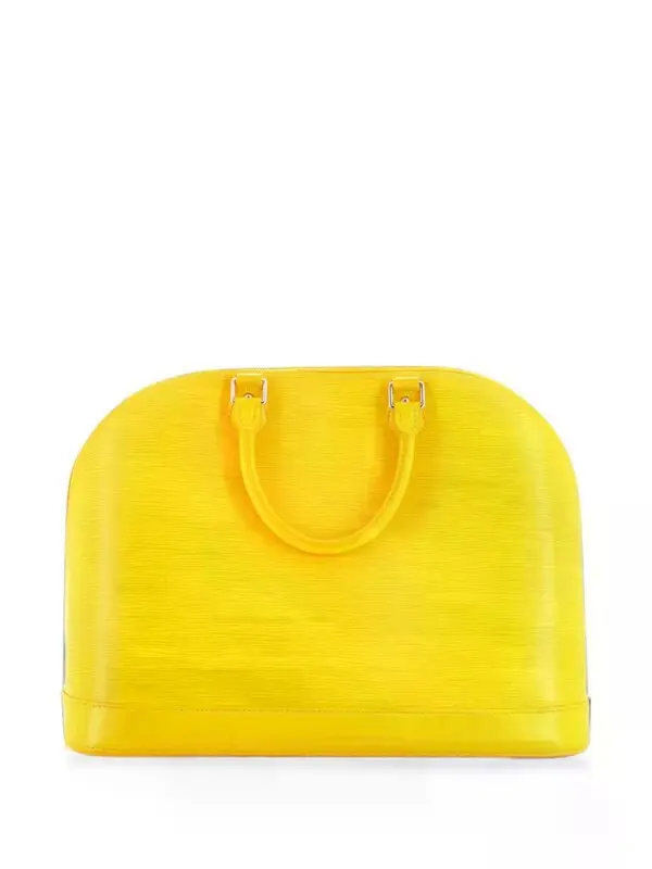 LOUIS VUITTON Alma Handbag Epi Leather Mm Satchel - Yellow