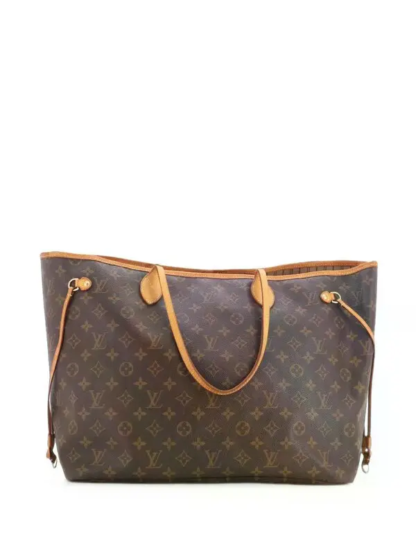LOUIS VUITTON Neverfull Nm Monogram Canvas Gm Tote Bag - Brown