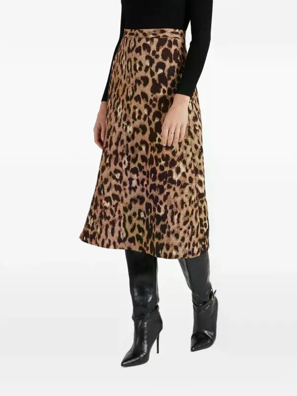 TEMPERLEY LONDON Amara Leopard-print Midi Skirt