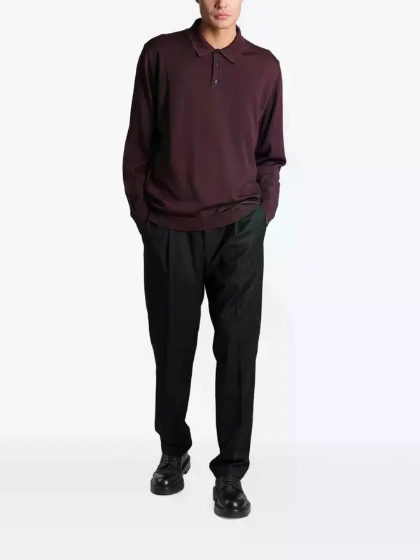ROBERTO COLLINA Long-sleeve Polo Shirt