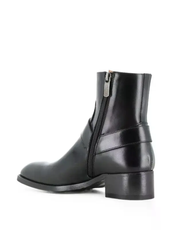 ALBERTO FASCIANI Harness Leather Ankle Boots