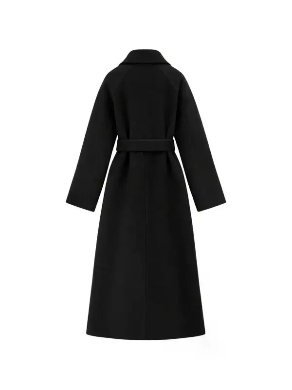 SOLOTRE Belted Notch-lapel Coat