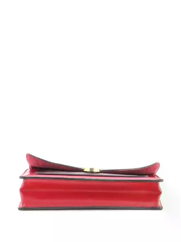 LOUIS VUITTON Flore Chain Wallet Monogram Canvas With Leather Clutch Bag