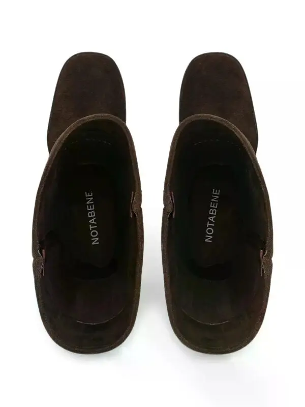 NOTABENE Achilla Square-toe Boots - Brown