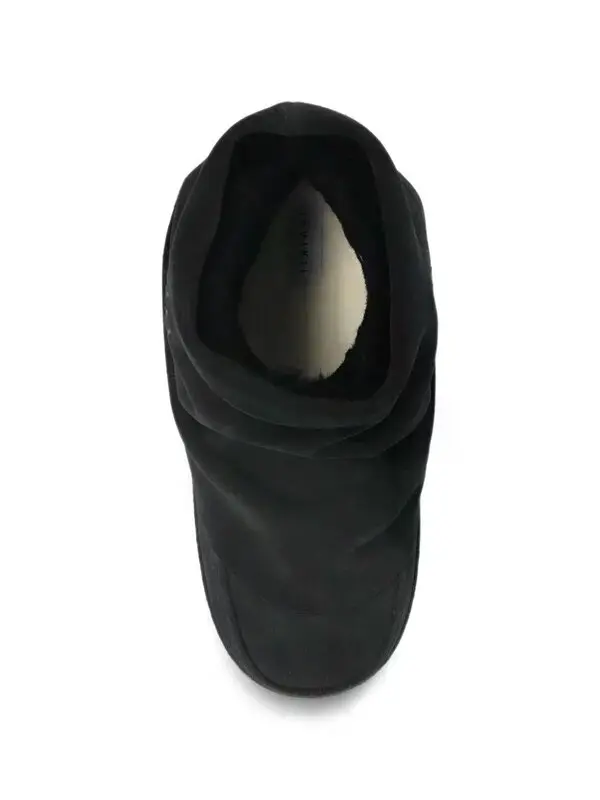 Inuikii X Jetset Drape Low Suede Snow Boots - Black