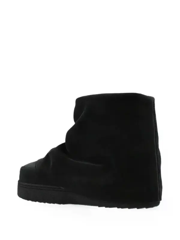 Inuikii X Jetset Drape Low Suede Snow Boots - Black
