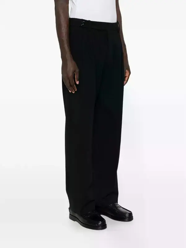 HOSIO Pleated Straight-leg Trousers