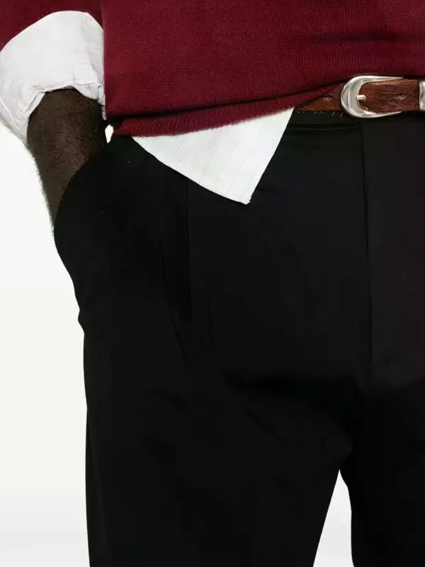 HOSIO Pleated Straight-leg Trousers