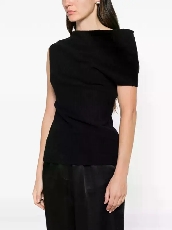 TOTEME One-shoulder Ribbed Vest