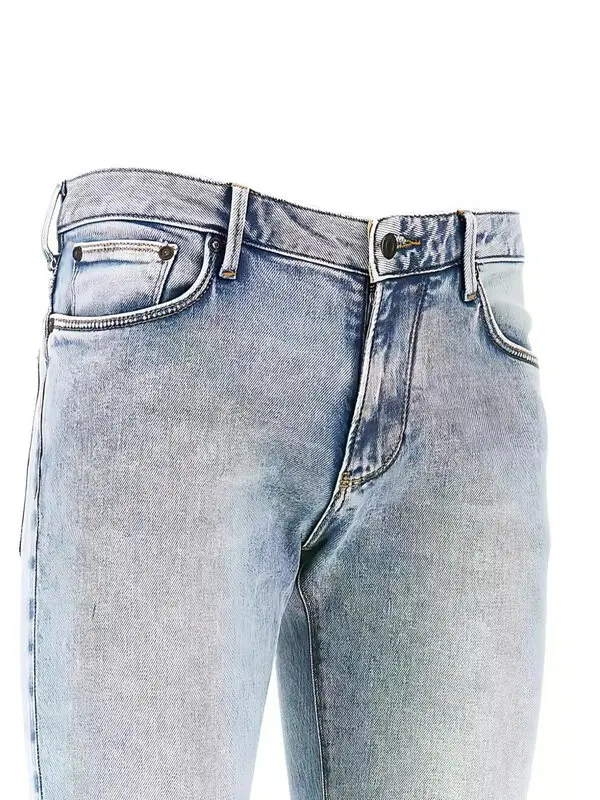 Emporio Armani Five-pocket Slim Fit Stone-washed Jeans