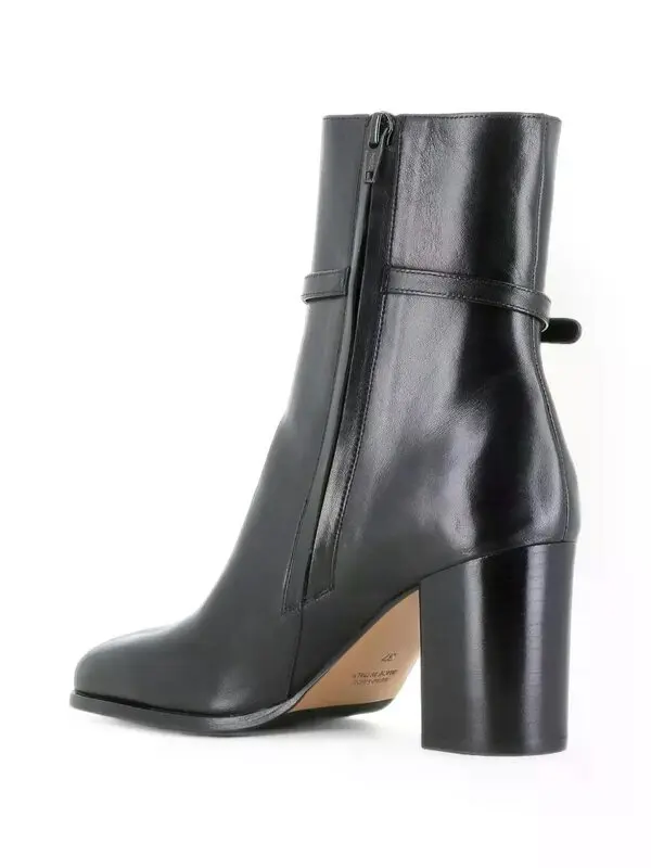 TASSINARI Buckled Leather Ankle Boots