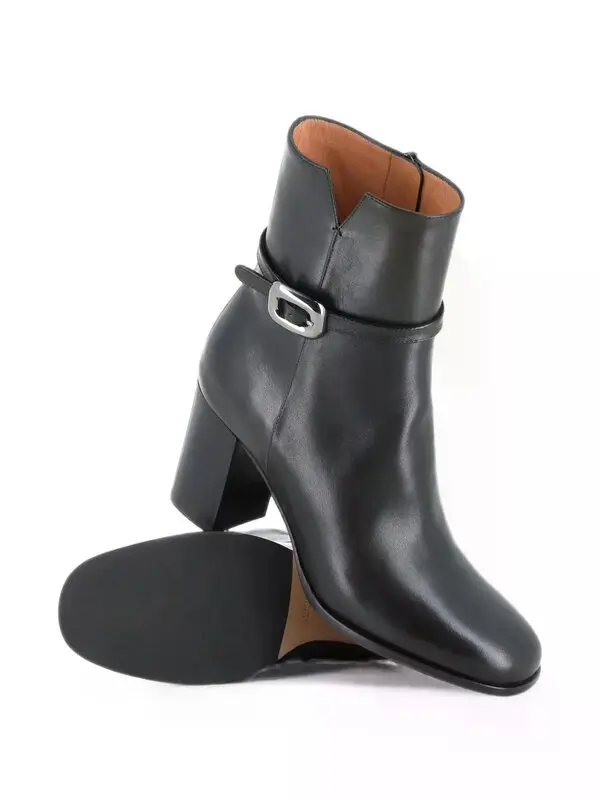 TASSINARI Buckled Leather Ankle Boots
