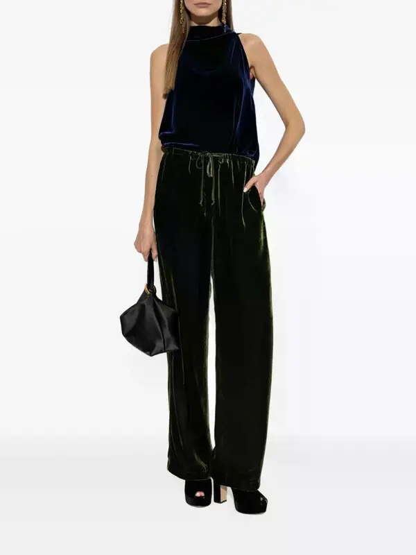 FORTE_FORTE Velvet Halterneck Top