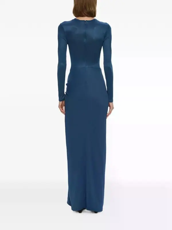 Christopher Esber Open-twist Ruched-detail Maxi Dress