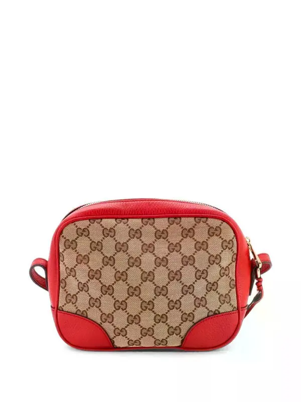 Gucci Bree Disco Gg Canvas With Leather Mini Crossbody Bag