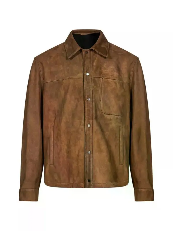 SALVATORE SANTORO Sheepskin Panelled Jacket