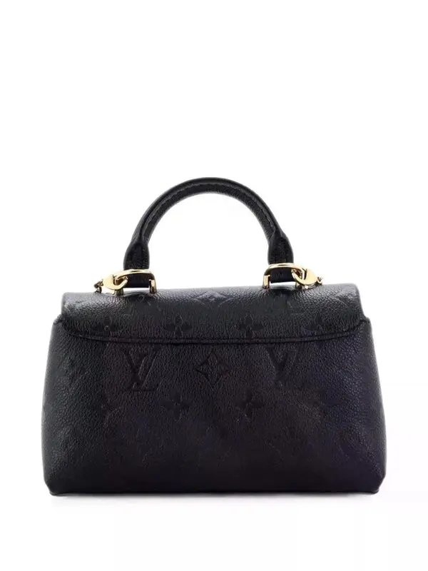 LOUIS VUITTON Madeleine Handbag Monogram Empreinte Leather Nano Satchel - Black