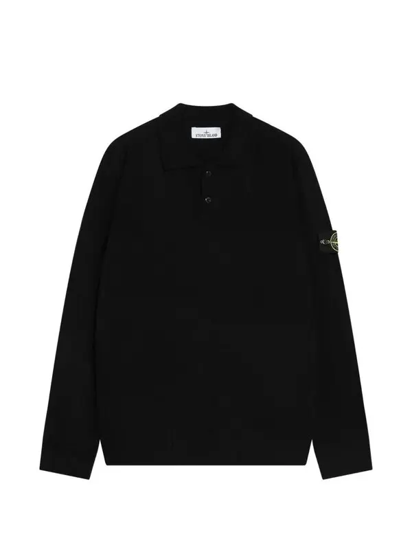Stone Island Logo-patch Polo-collar Sweater