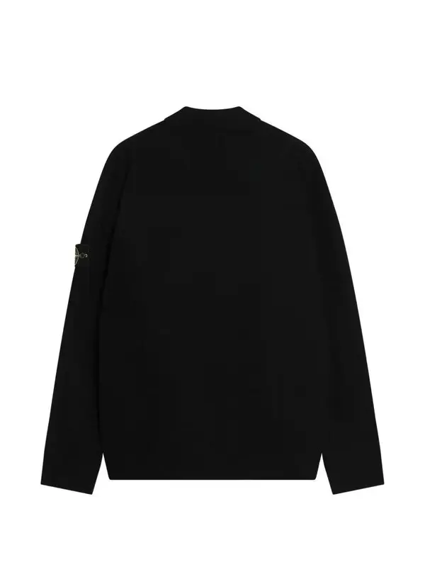 Stone Island Logo-patch Polo-collar Sweater
