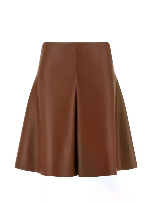 NUDE Flared Pleated Mini Skirt