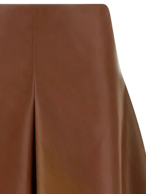 NUDE Flared Pleated Mini Skirt