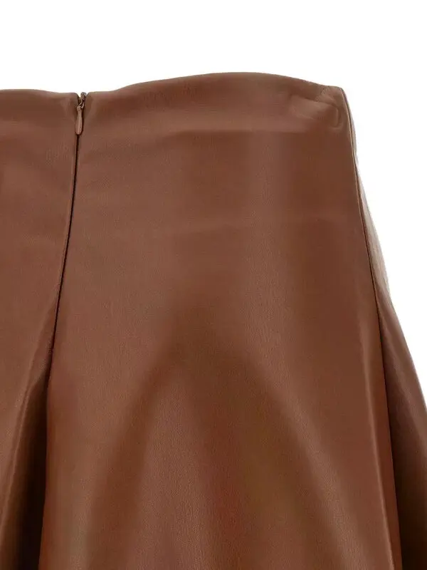 NUDE Flared Pleated Mini Skirt