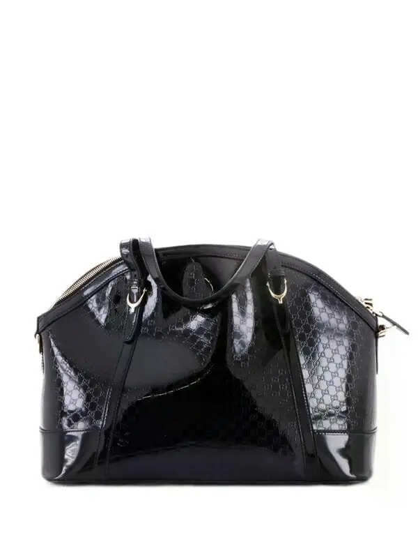 Gucci Nice Top Handle Bag Microguccissima Patent Medium Satchel