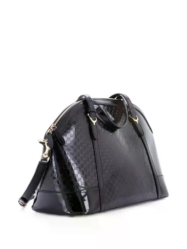 Gucci Nice Top Handle Bag Microguccissima Patent Medium Satchel
