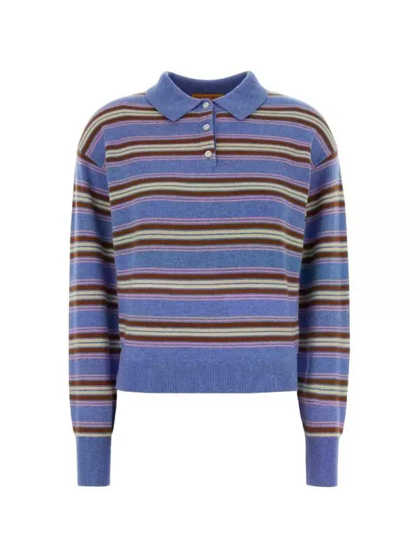 Guest In Residence Collegiate Striped Cashmere Sweater