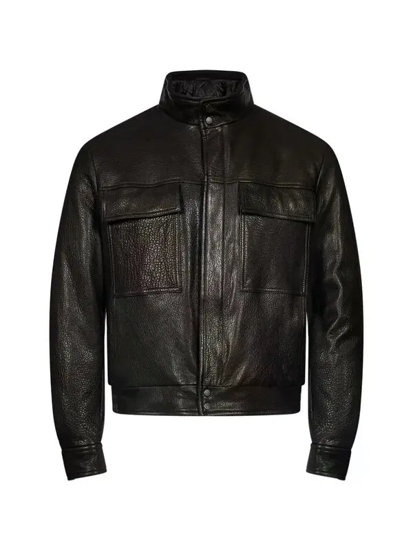 SALVATORE SANTORO Grained-leather Jacket