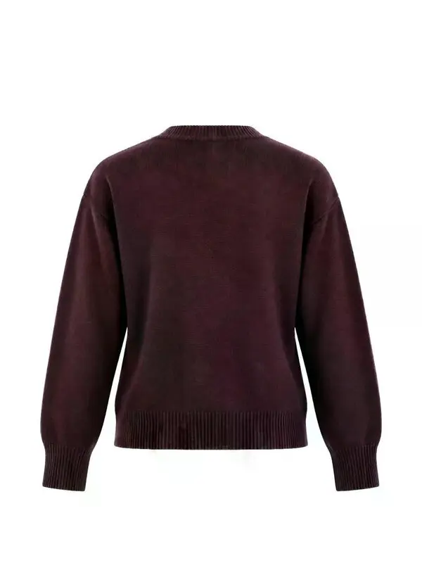 SOLOTRE Ribbed-trim Sweater