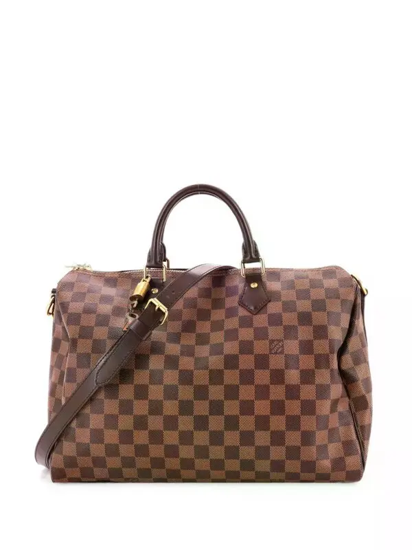 LOUIS VUITTON Speedy Bandouliere Bag Damier 35 Satchel - Brown