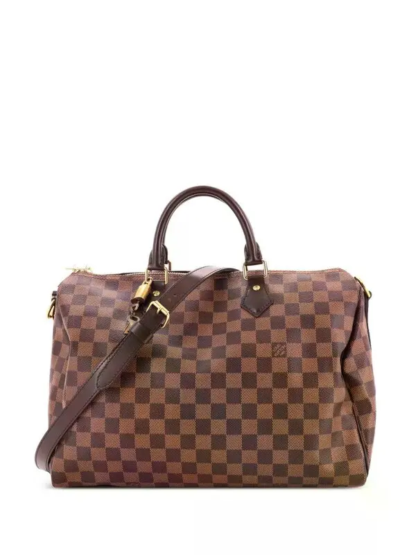 LOUIS VUITTON Speedy Bandouliere Bag Damier 35 Satchel - Brown