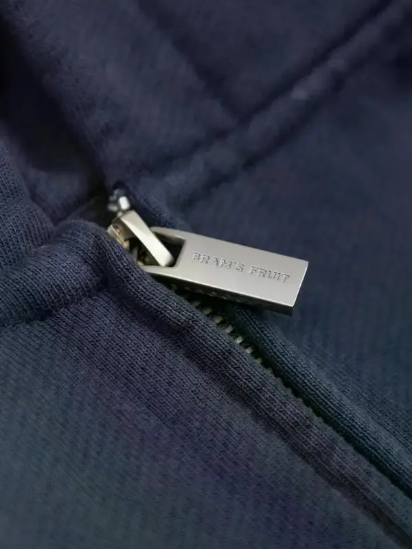 BRAM’S FRUIT Logo-embroidered Half-zip Sweater