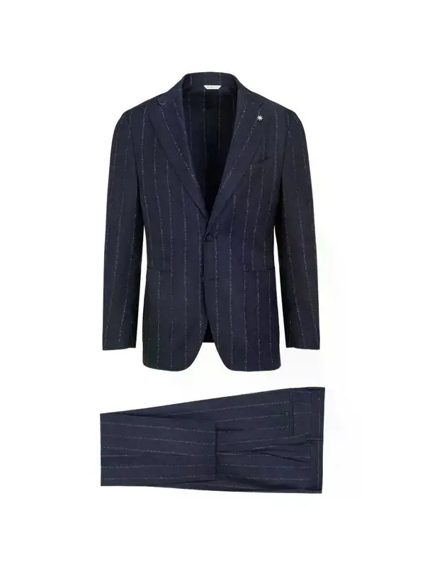 MANUEL RITZ Pinstripe-pattern Single-breasted Suit